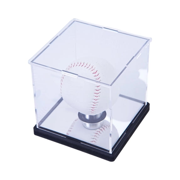 Clear Baseball Display Case Acrylic Baseball Display Stand Square ...