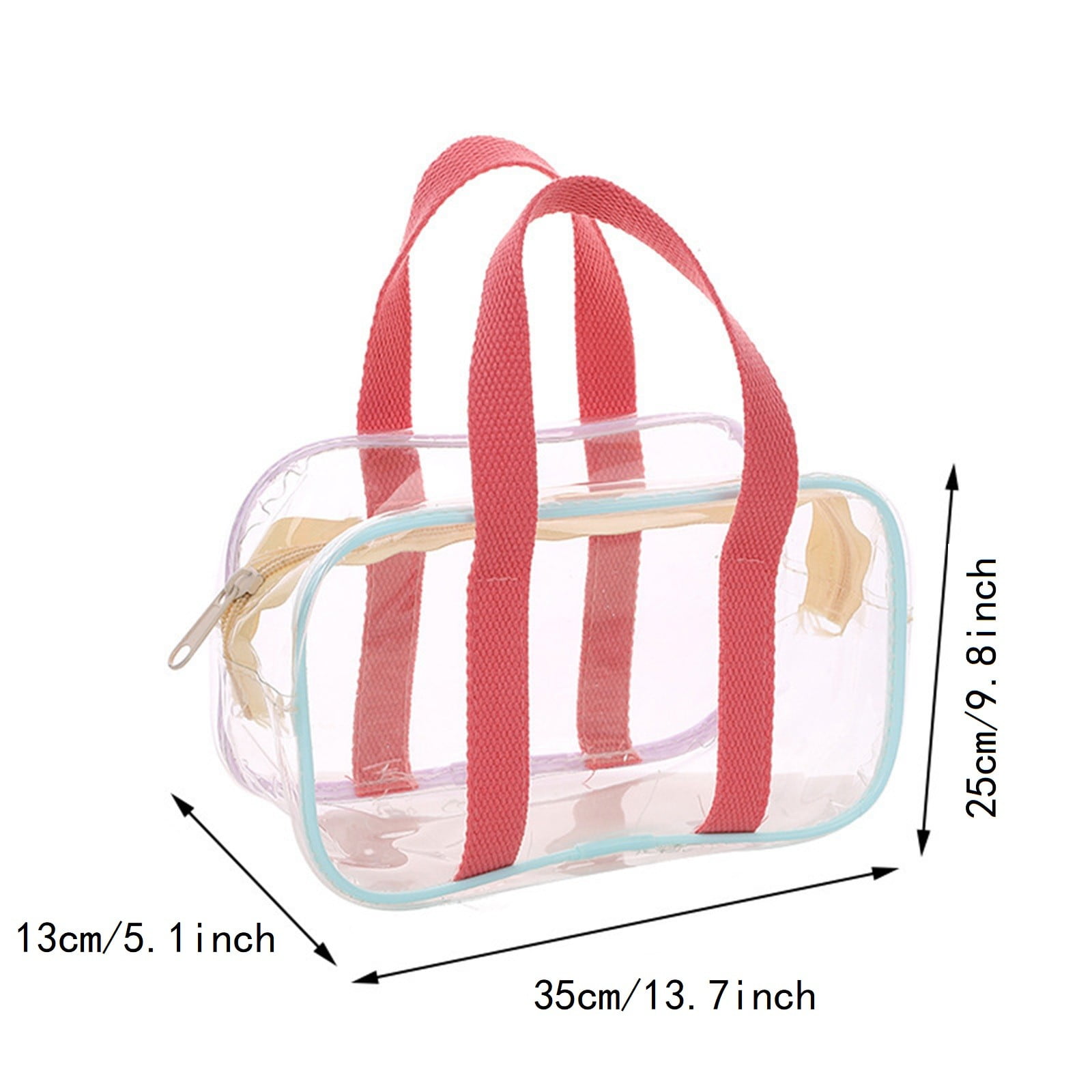 Clear Beach Bag For Women Transparent Tote Bag 1pc Linen Closet Storage ...