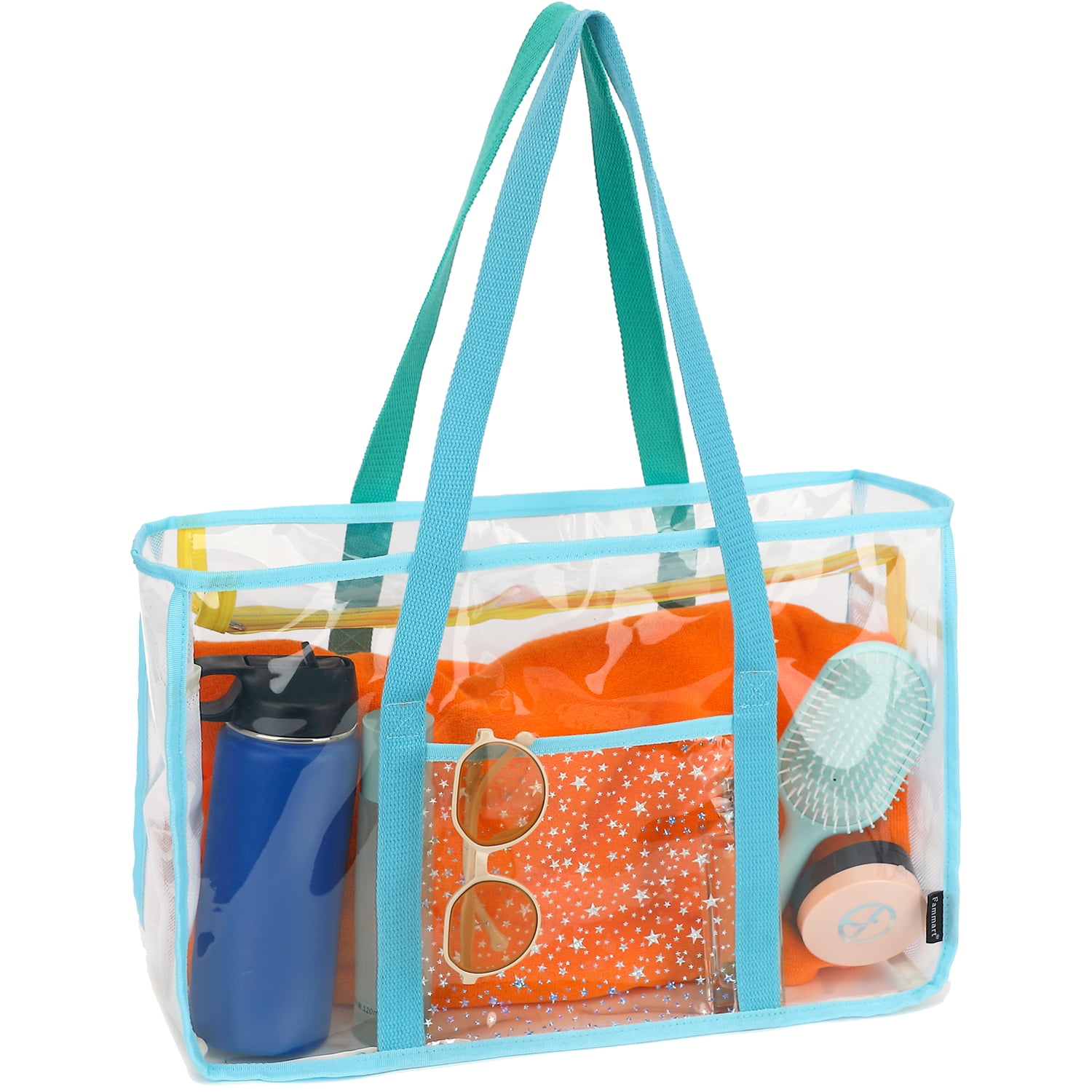 Clear Beach Bag for Women, Large Clear Tote Bag for Stadium Events ...