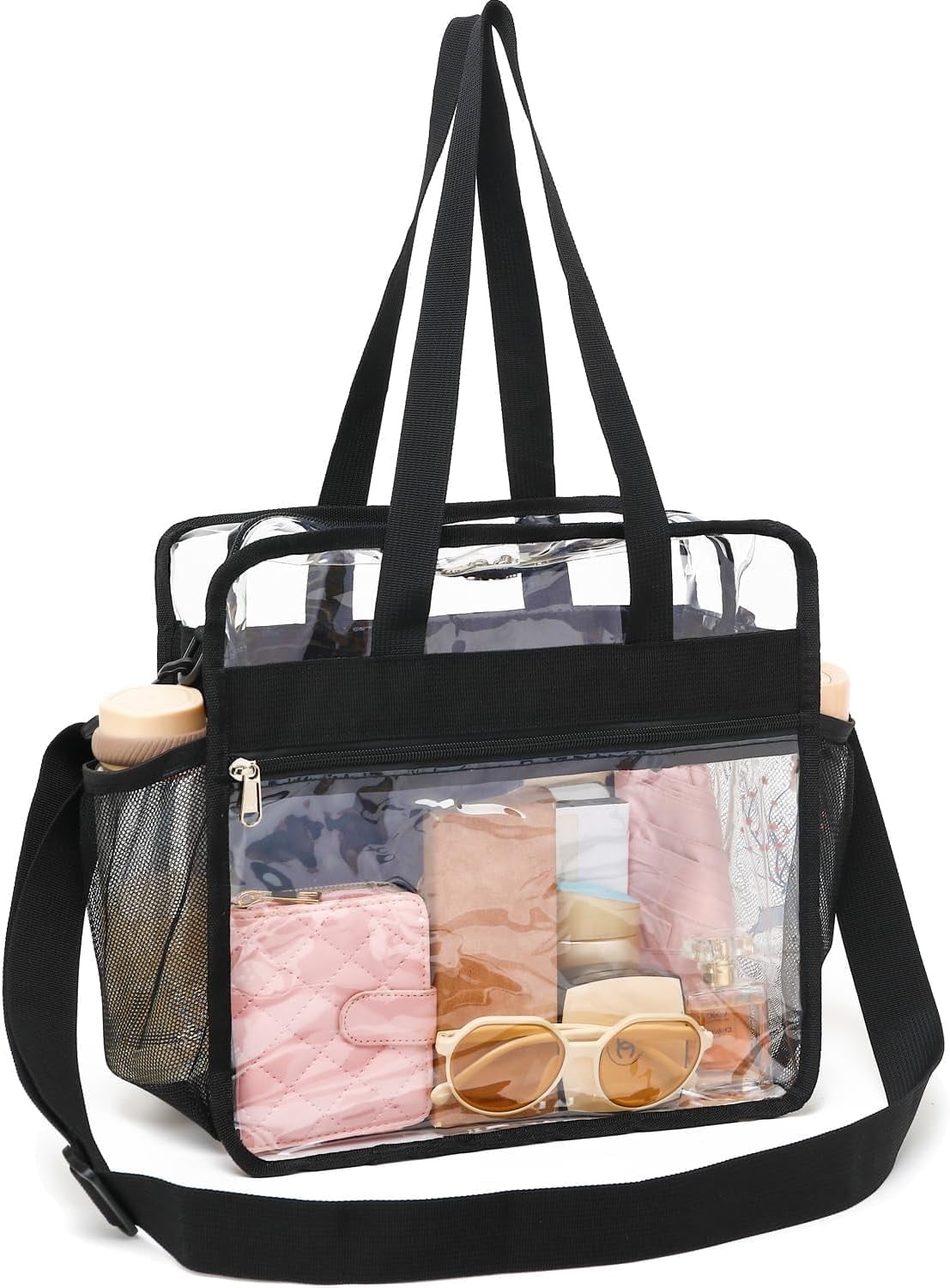 Clear Beach Bag for Women, Large Clear Tote Bag for Stadium Events ...