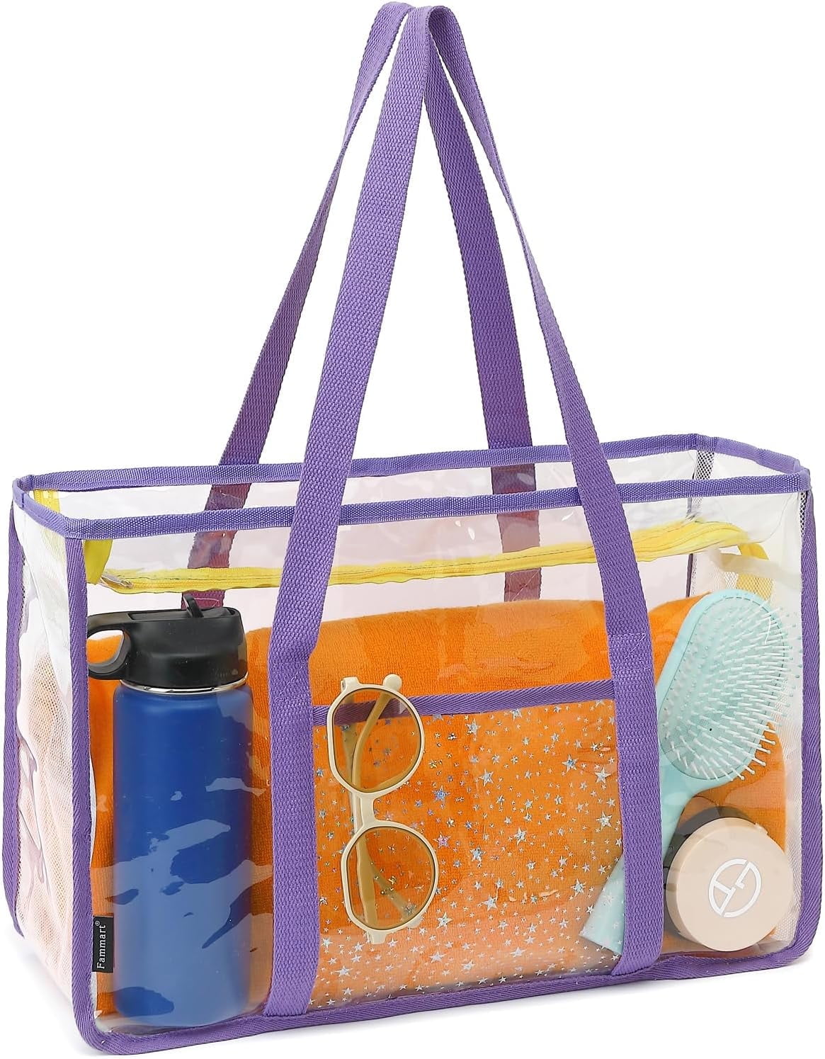 Clear Beach Bag for Women, Large Clear Tote Bag for Stadium Events ...