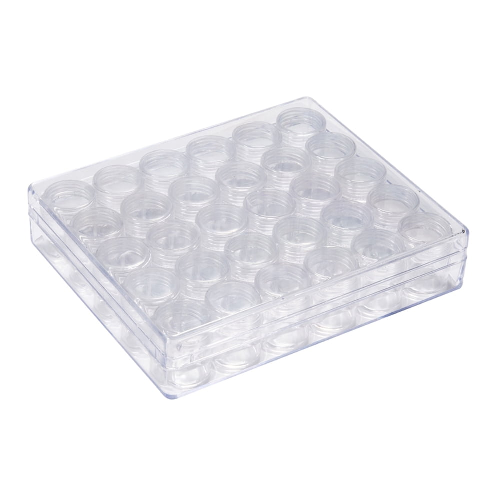 Clear Bead Organizer Storage Case Plastic Bead Containers Seed Beads ...