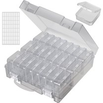 Paylak 12 Clear Acrylic Boxes with Lids for Organizing Jewelry, Beads ...