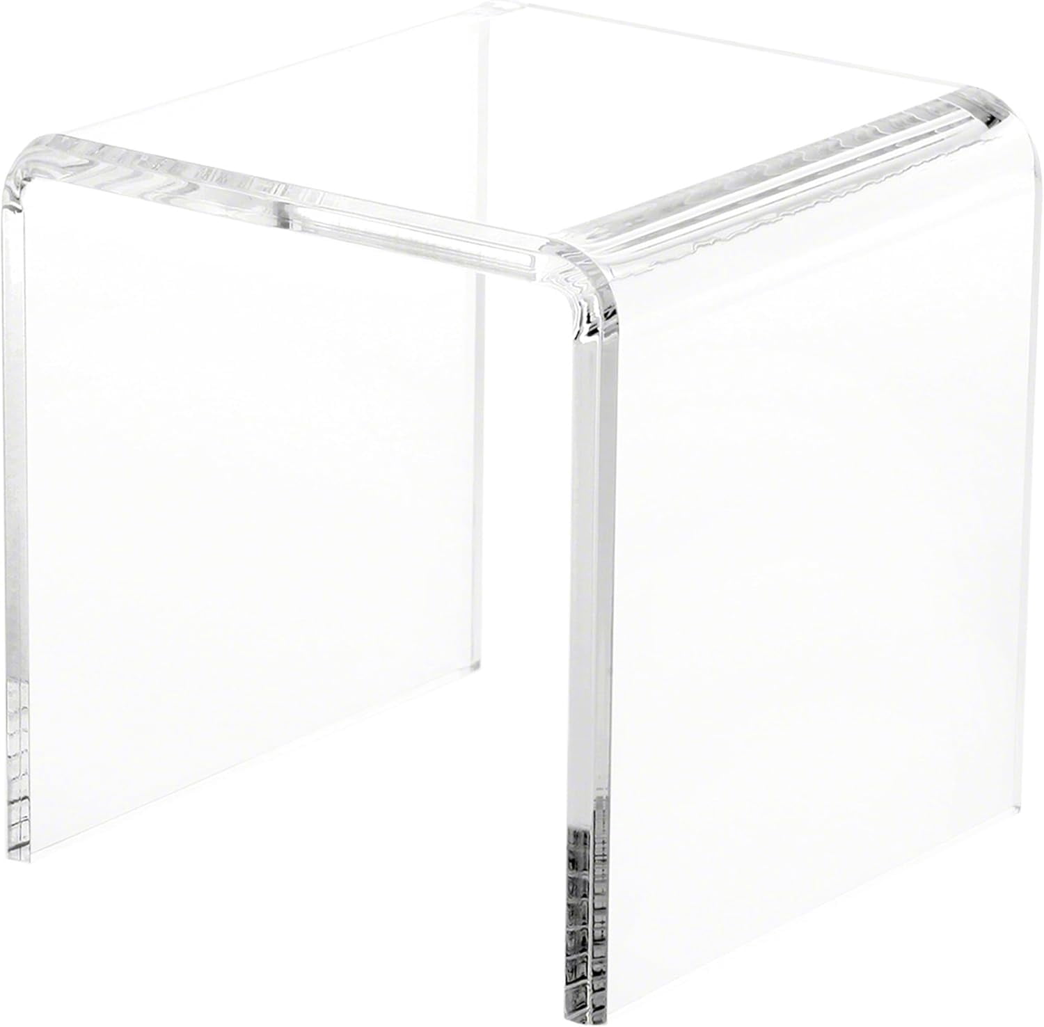 Clear Beveled Square Display Riser, 6" H x 6" W x 6" D (3/8" Thick ...