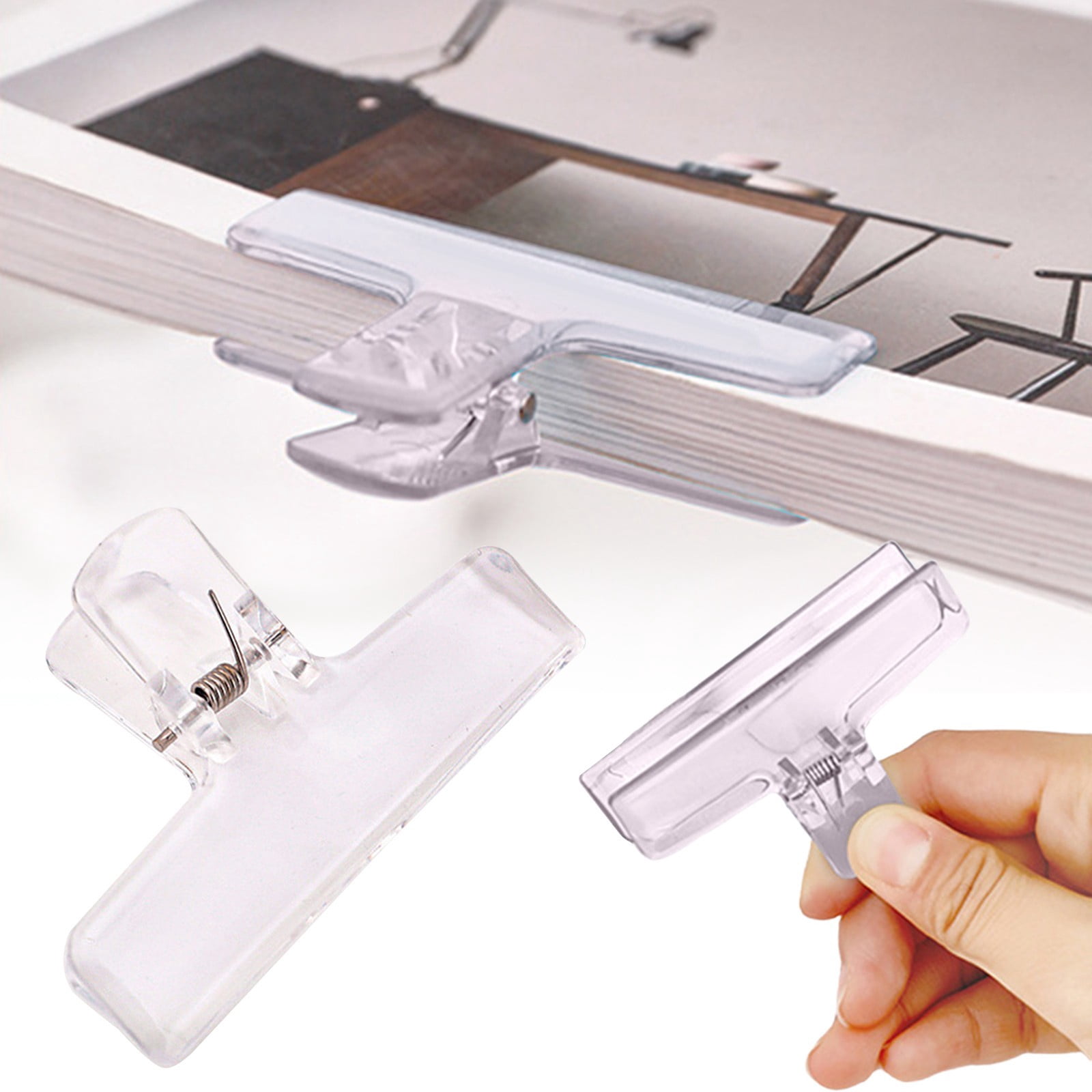 Clear Binder Clips, Plastic Bag Clip, Multi Purpose Bag Clips for ...