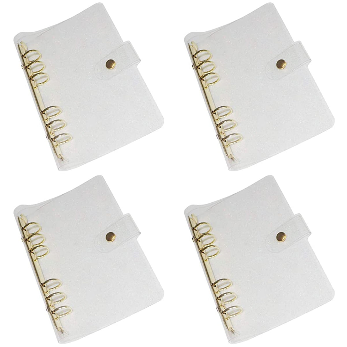 Clear Binder Notebook Planner Refillable Binders Office Supply Plastic ...