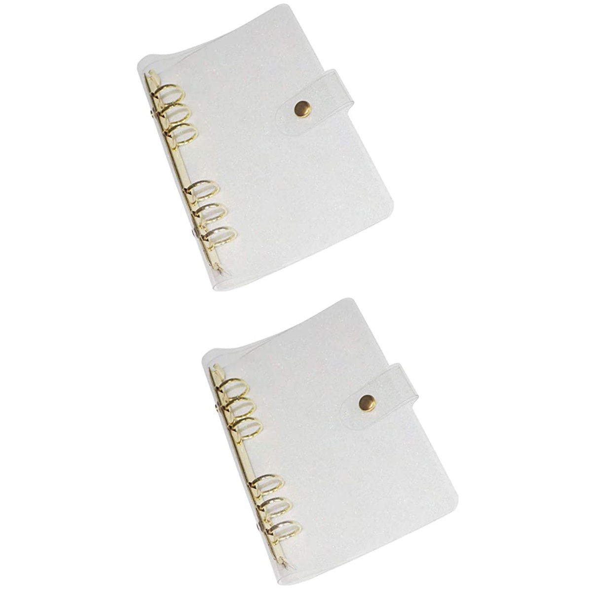 Clear Binder Planner 6 Ring Notebook Travel Office 2 Count Binding ...