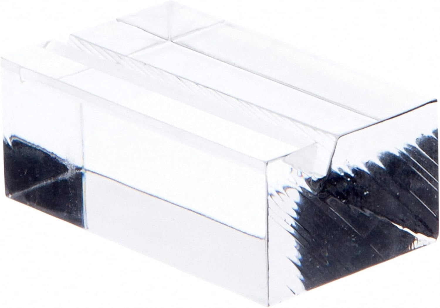 Clear Block with Sign Display Holder Slot, 1.75" W x 1" D x .75" H (12 ...