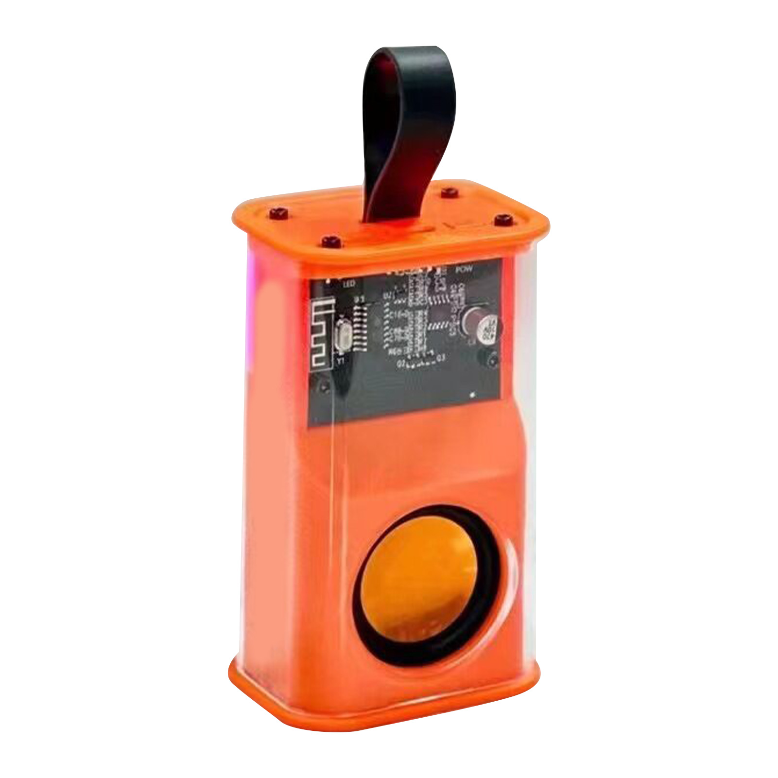 Clear Bluetooth Speaker Transparent Case RGB Light Type C Portable ...