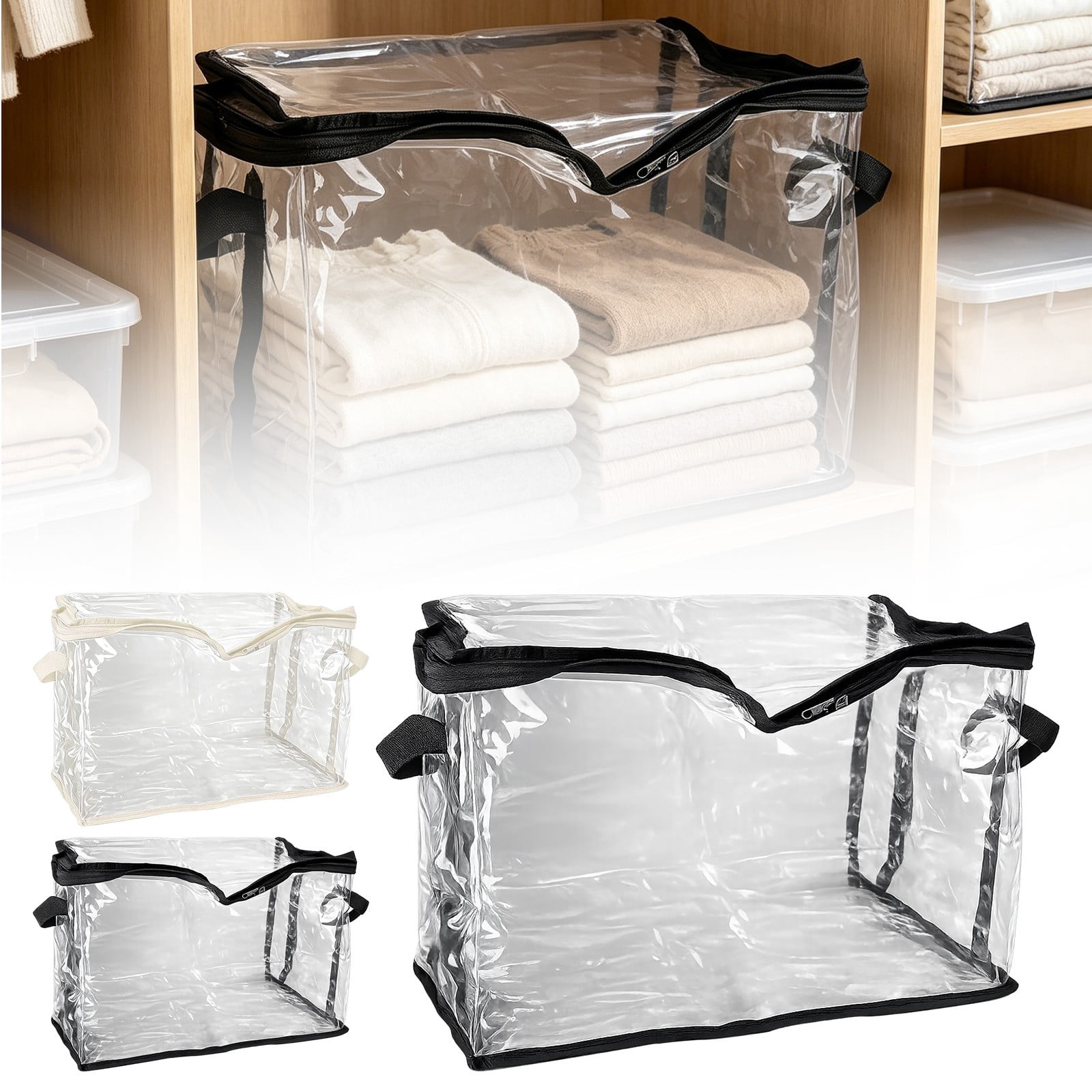 Clear Book Storage Bag, 15 x 9.4 x 12.6 in Plastic Comic Books ...