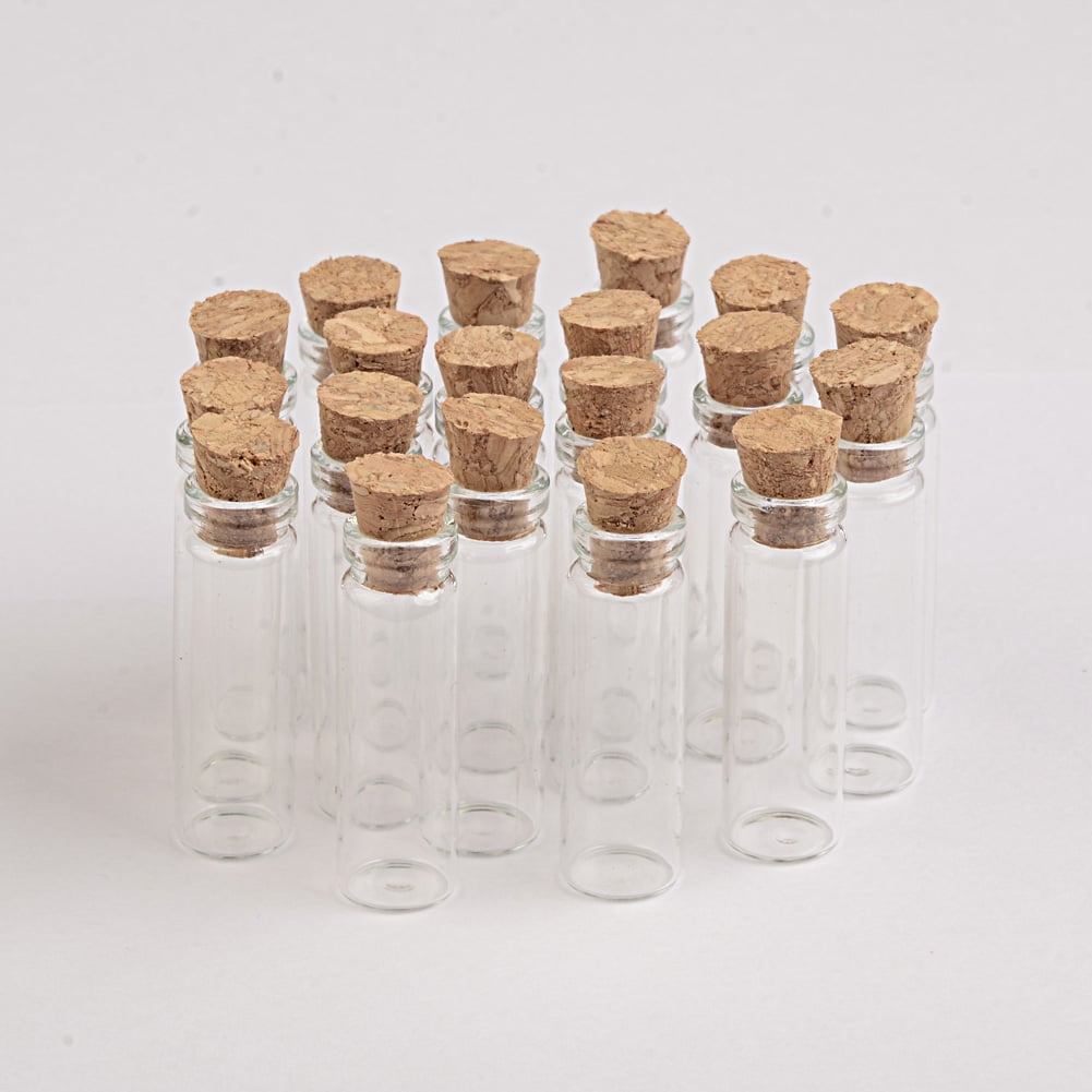 Clear Borosilicate Glass Bottle With Cork 2ml Breakable Glass Bottle ...