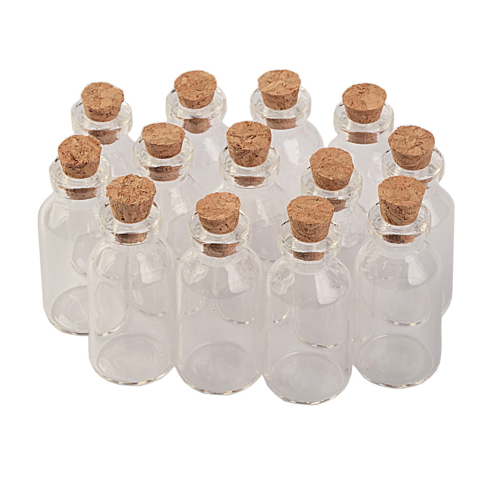 Clear Borosilicate Glass Bottle With Cork 5ml Breakable Glass Bottle ...
