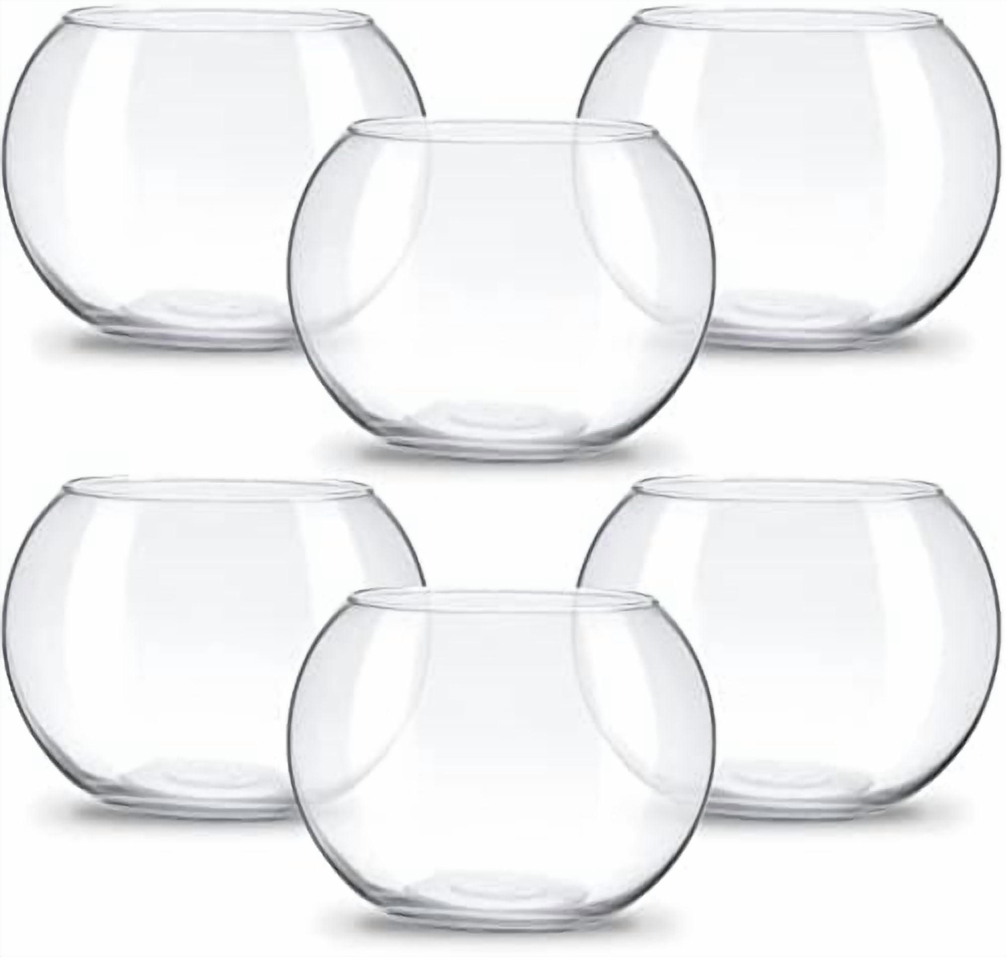 Clear Bowl Glass Vase Bubble Glass Round Vase Clear Bubble Planter ...