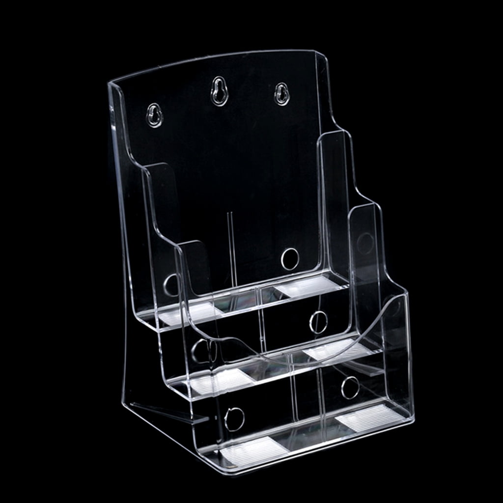 Clear Brochures Display Stand Acrylic Brochures Holder Plastic Flyers ...
