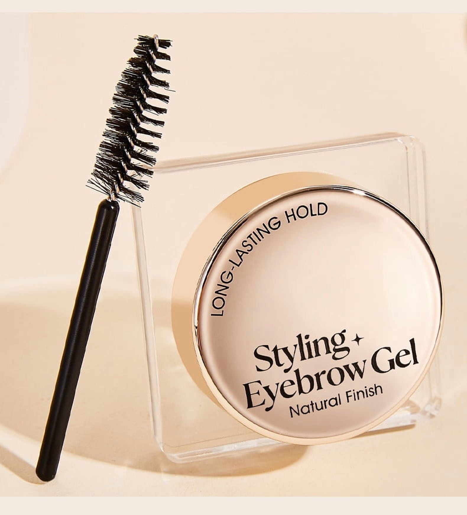 Clear Brow Gel with Applicator Brush, Waterproof and Smudge-Proof Long ...