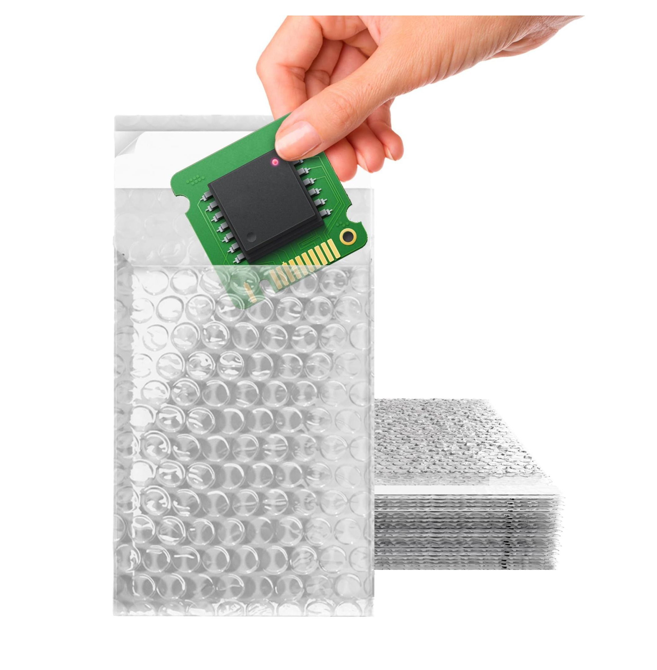 Clear Bubble Out Bags 4x5.5 Inch - 1500 Pack Polyethylene Padded Mailers - Self Seal Bubble ...