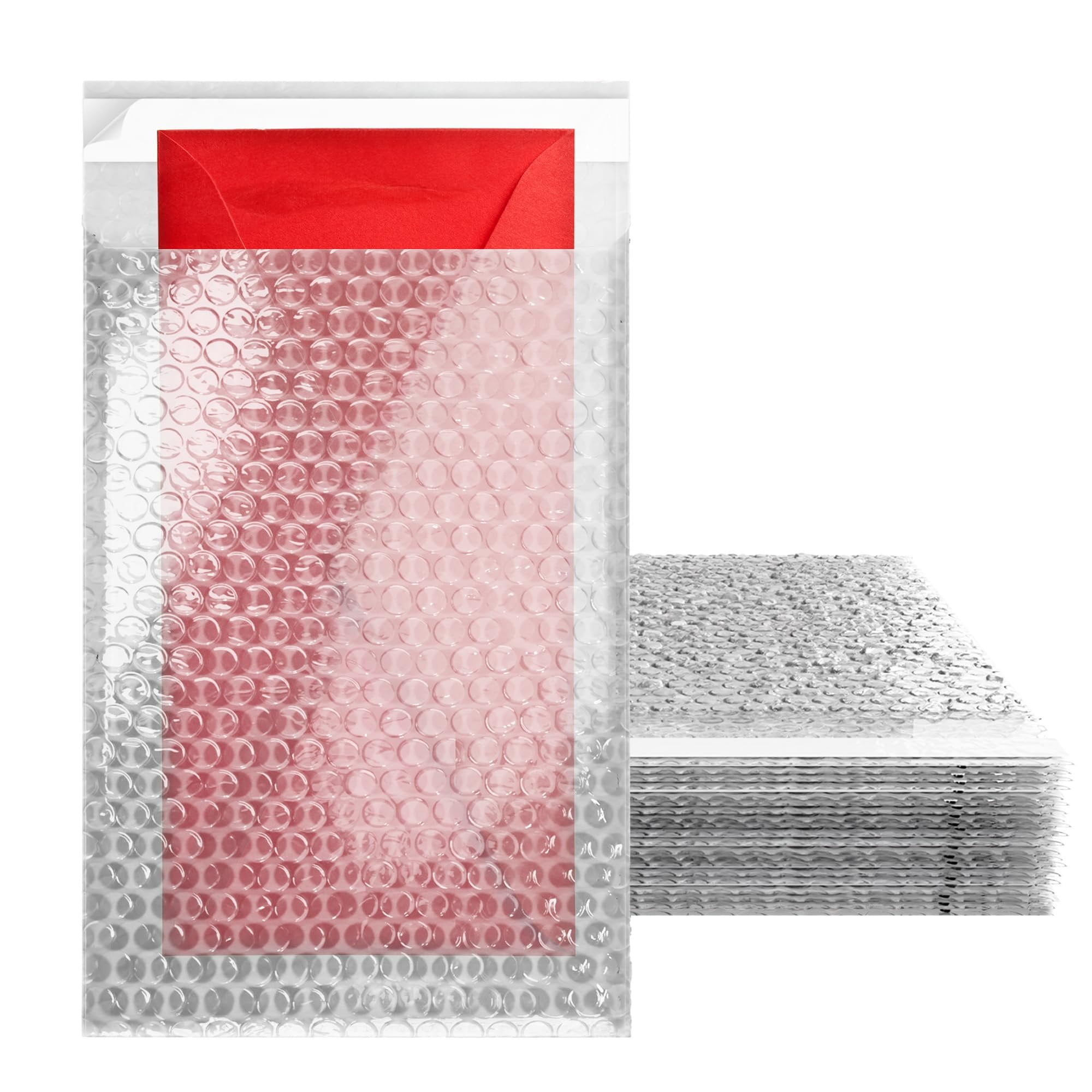 Clear Bubble Out Bags, 8 x 11.5 Inches. Pack of 350 Polyethylene Self ...