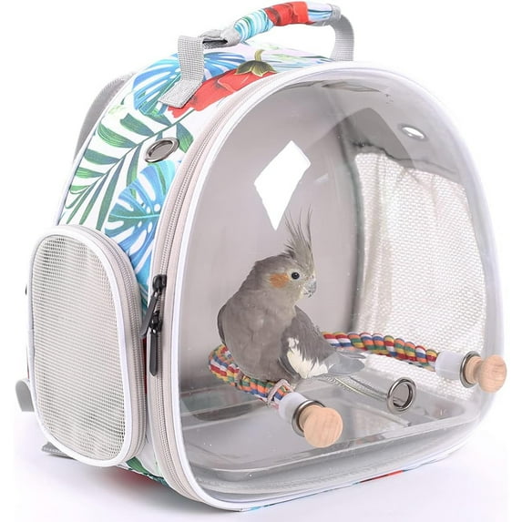 Clear Bubble Small Bird Backpack Carrier Cage, Space Capsule Astronaut ...