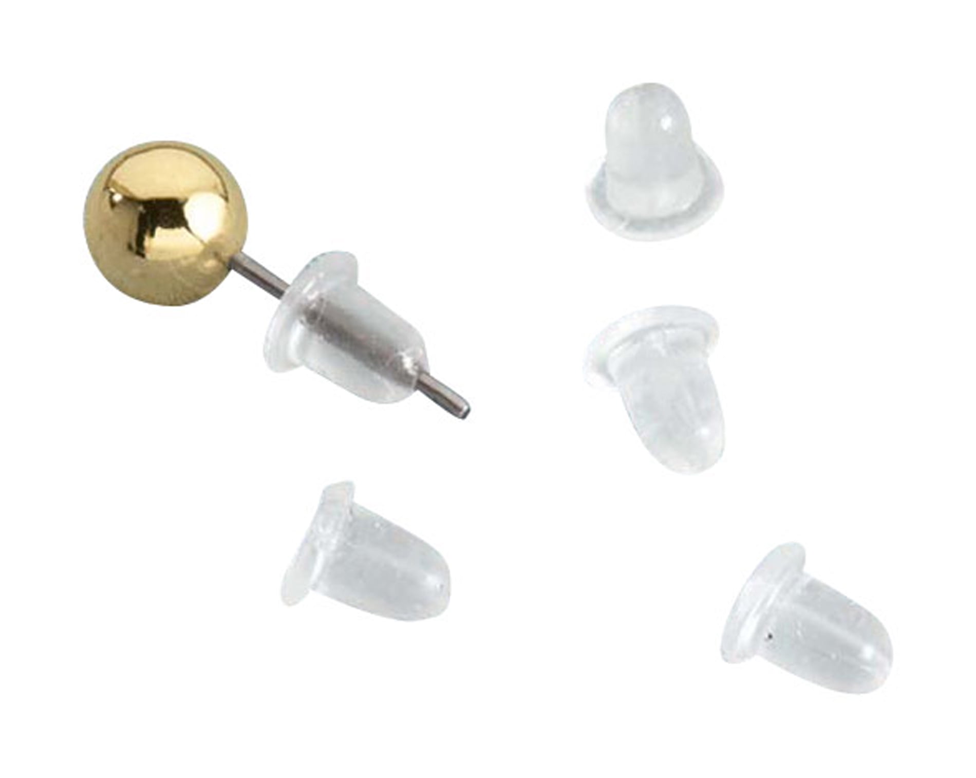 Clear Bullet Earring Backs - Walmart.com