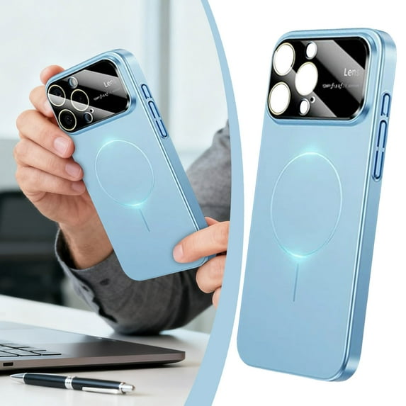 Clear Bumper with Large Window for Wireless Charging Compatible with 16 ...