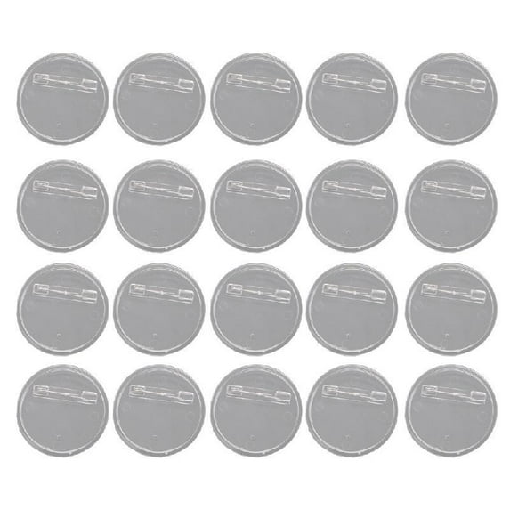 Clear Button Pin Badges Scarf Pins 20x/Set Handmade Acrylic Round ...