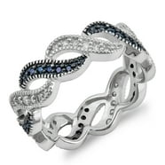 Wide Weave Eternity Rope Criss Cross Knot Ring Sterling Silver Band 925 Jewelry Female Male Size ...