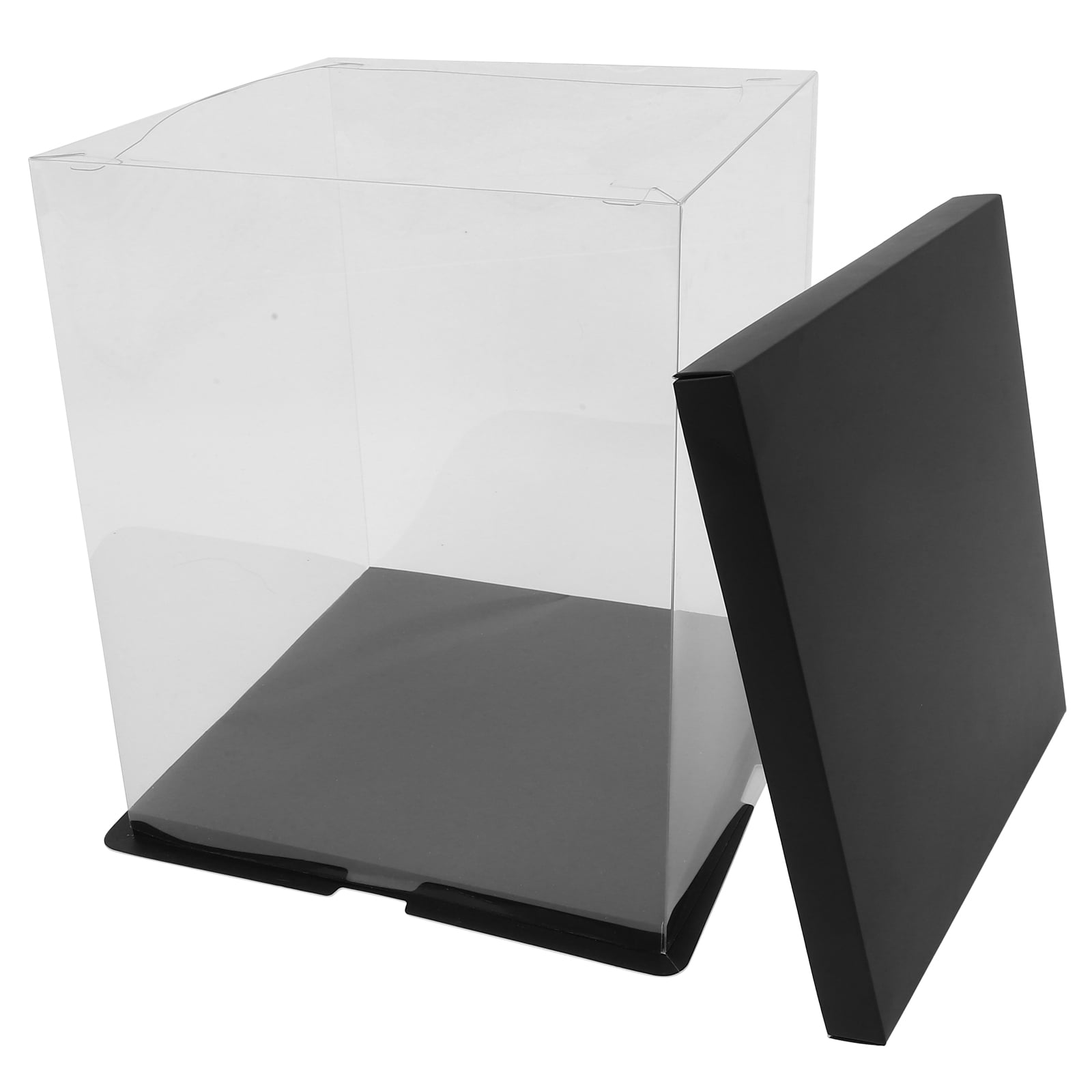 Clear Cake Box Display Box Portable Display Container Display Holder ...