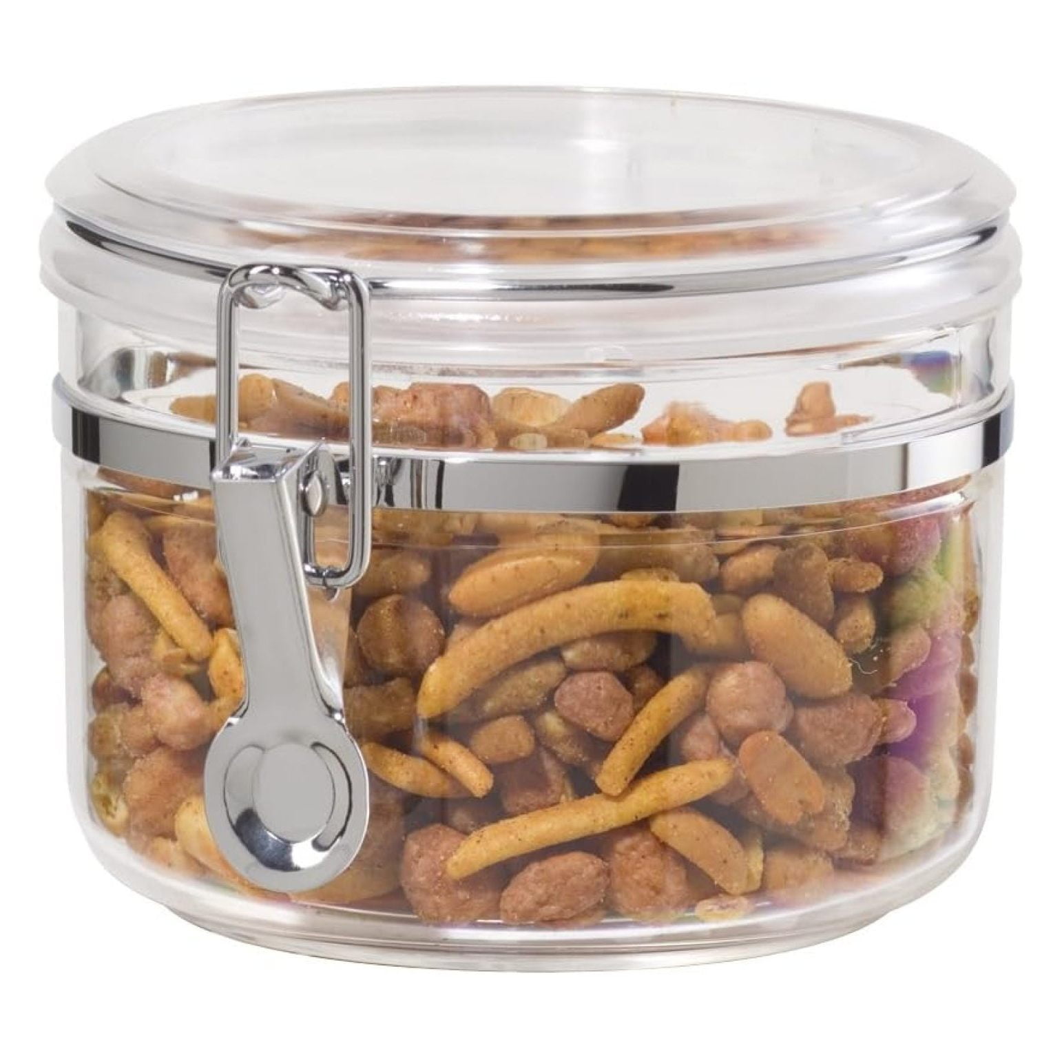 Clear Canister with Clamp Lid, 28 oz - Large Airtight Food Storage ...