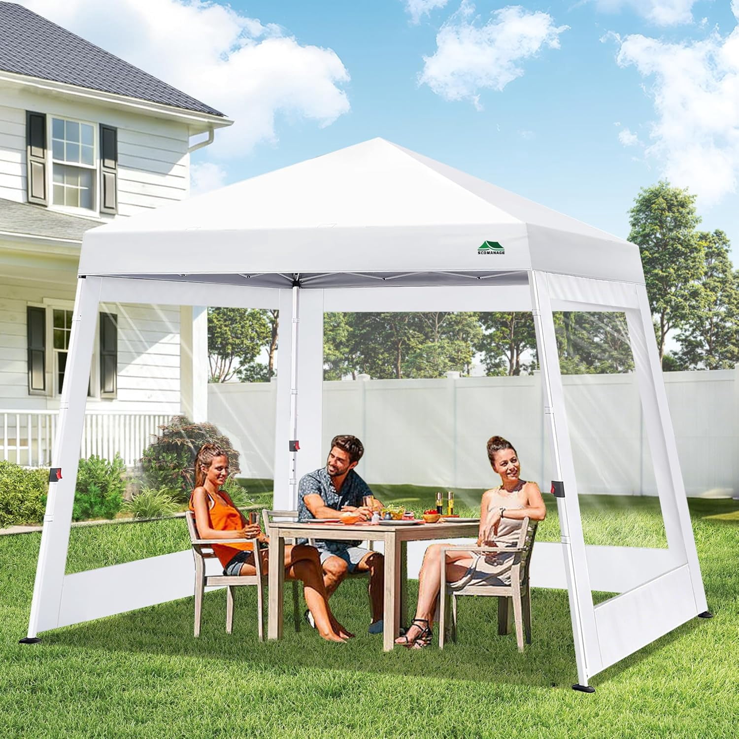 Clear Canopy Sidewalls for 10x10 Slant Leg Pop Up Tent, 3 Pack Sunwalls ...