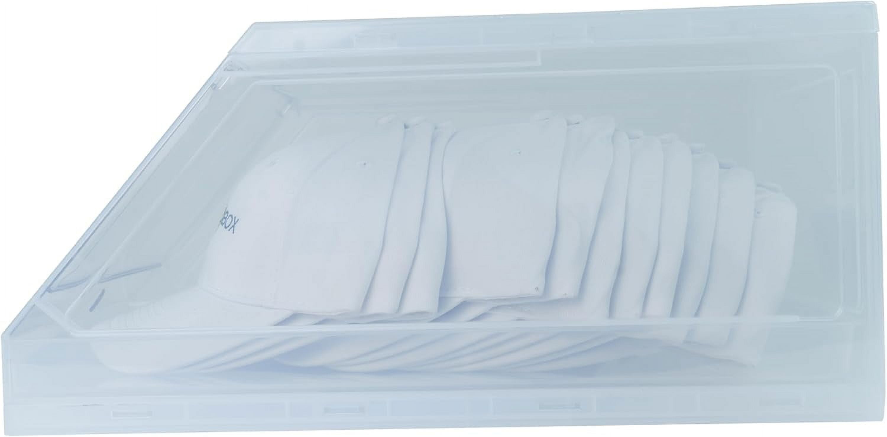 Clear CapBox 2.0 Hat Organizer for Baseball Caps, Stackable Sliding ...