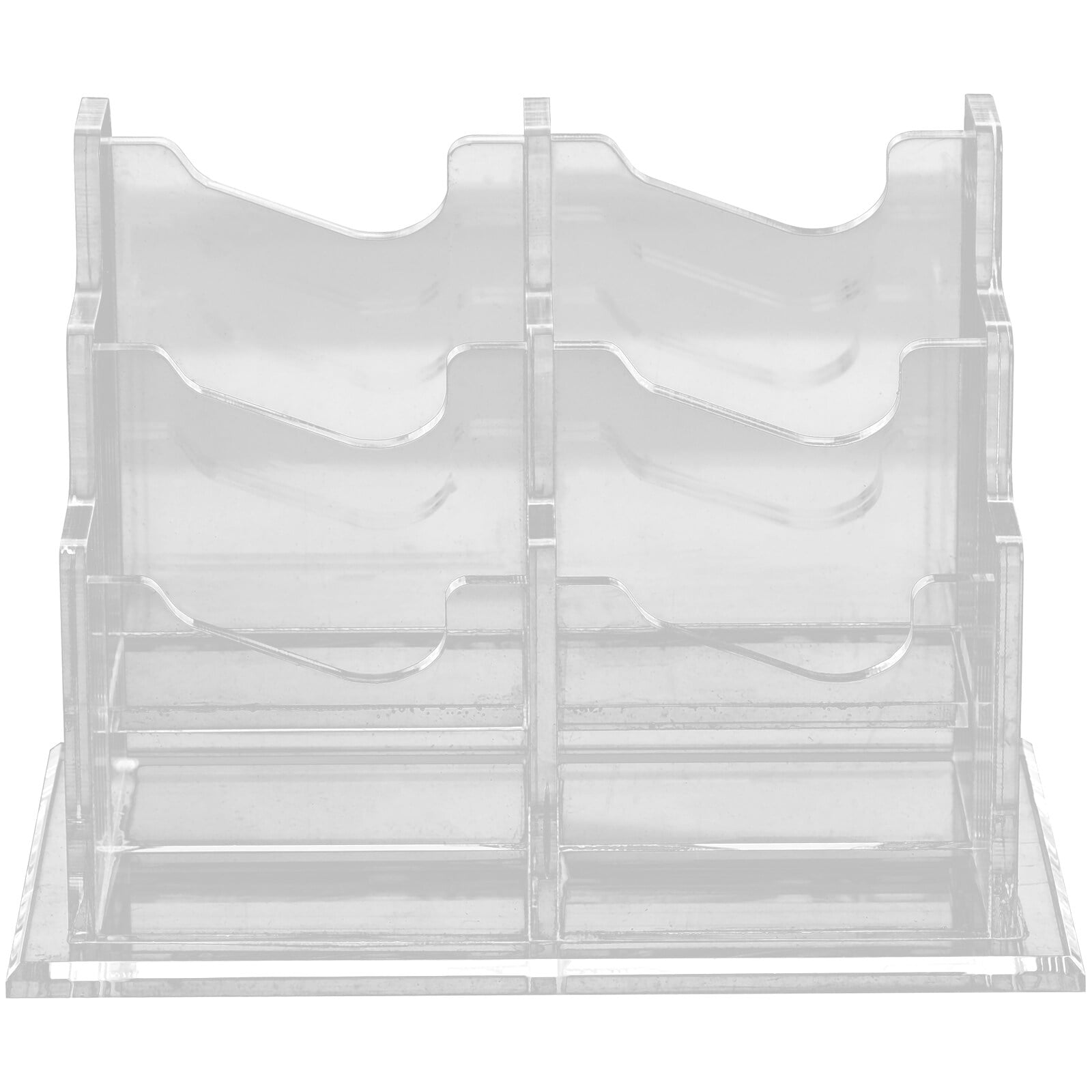 Clear Cards Stand Multi-function Business Cards Container Desktop Cards ...