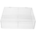 FONDOTIN Clear Plastic Cards Storage Container for Photos Coins and ...