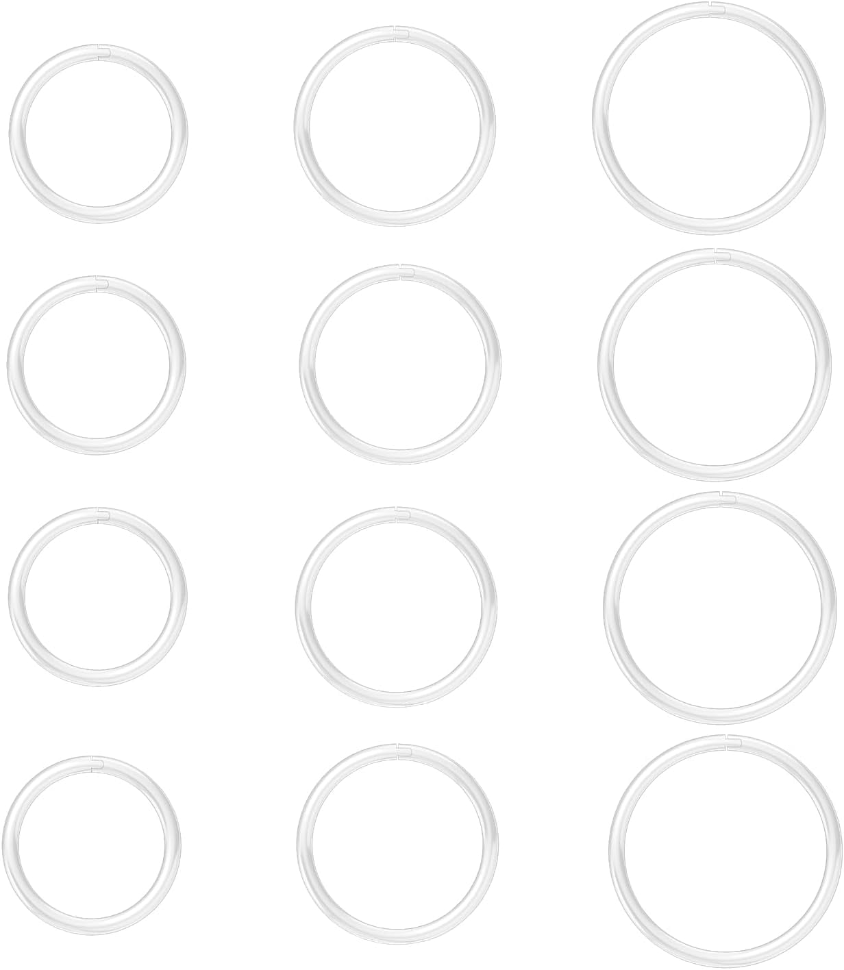 Clear Cartilage Tragus Hoop Ear Jewelry Collection 18g Nose Rings Lobe ...