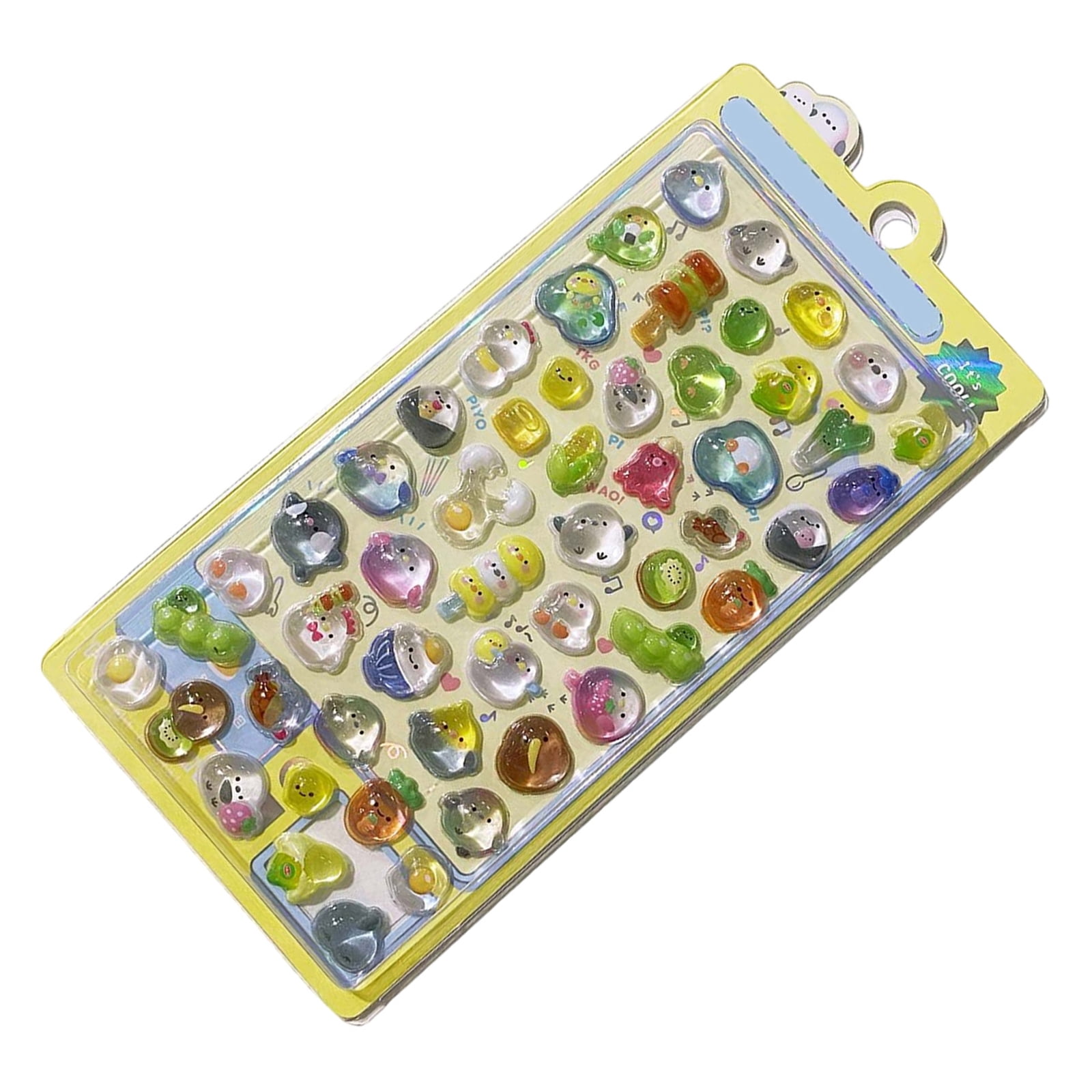 Clear Cartoon 3D Sticker Clear Scrapbooking Sticker for Journal Laptops ...