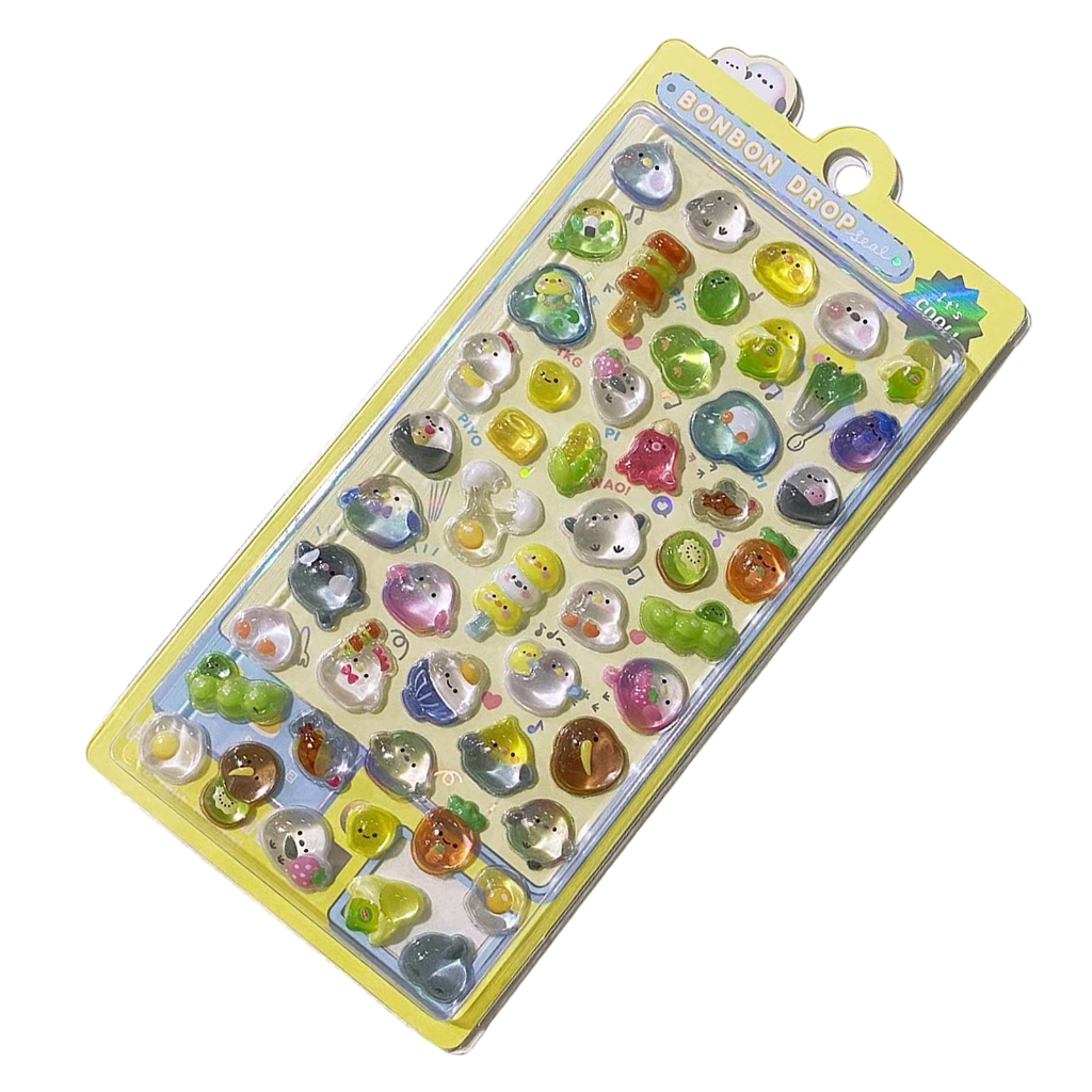 Clear Cartoon 3D Sticker Water for Scrapbooking Journal Planner Kids ...