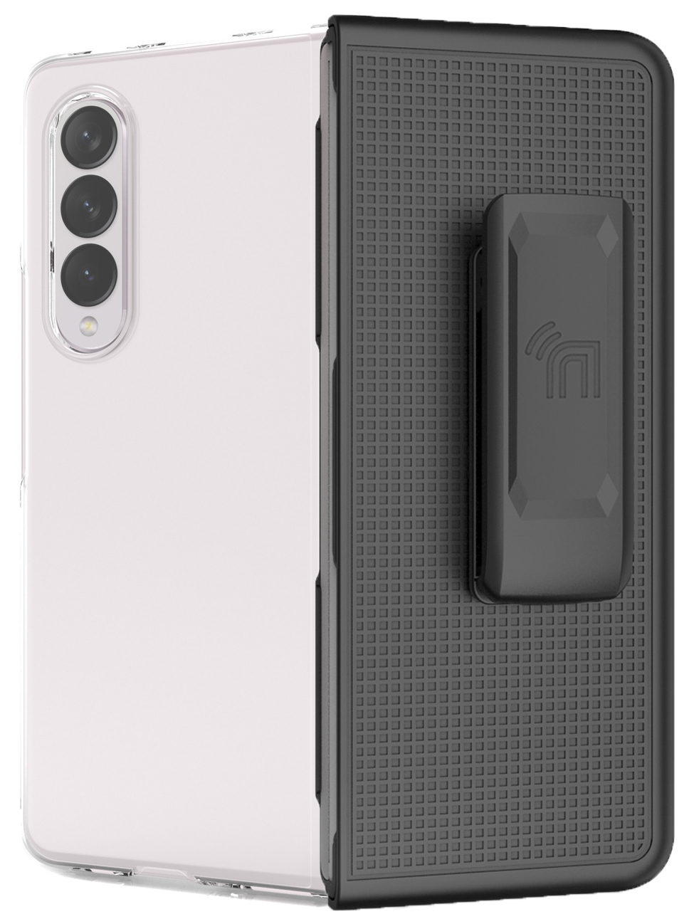 Clear Case with Clip for Galaxy Z Fold 4 5G, Nakedcellphone ...