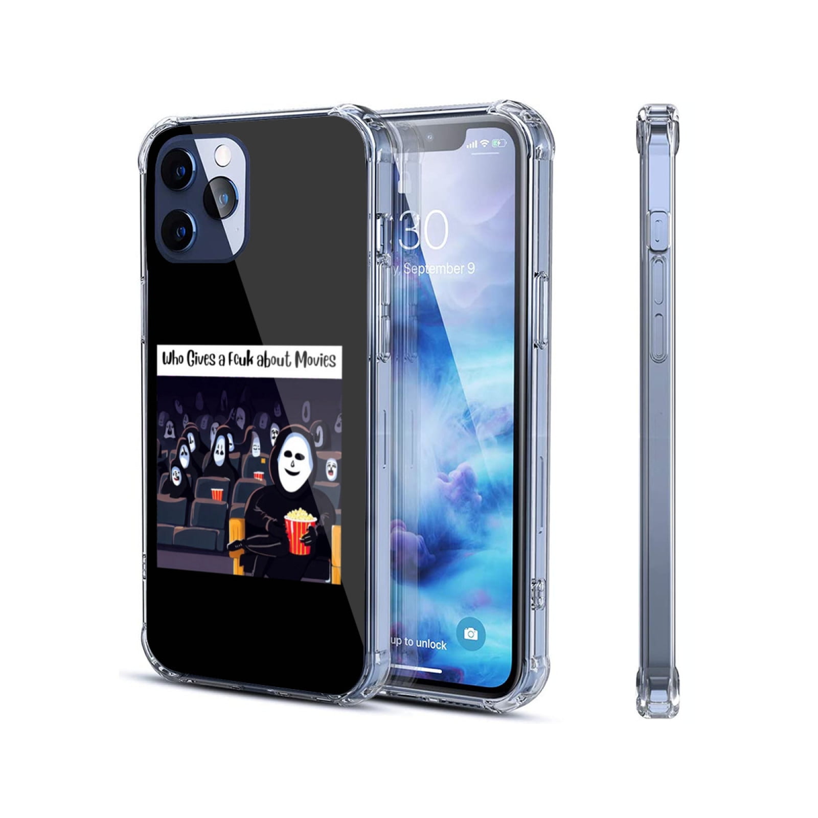 Clear Case Ghost Face Like Movies Compatible with iPhone 15 Case Cover ...