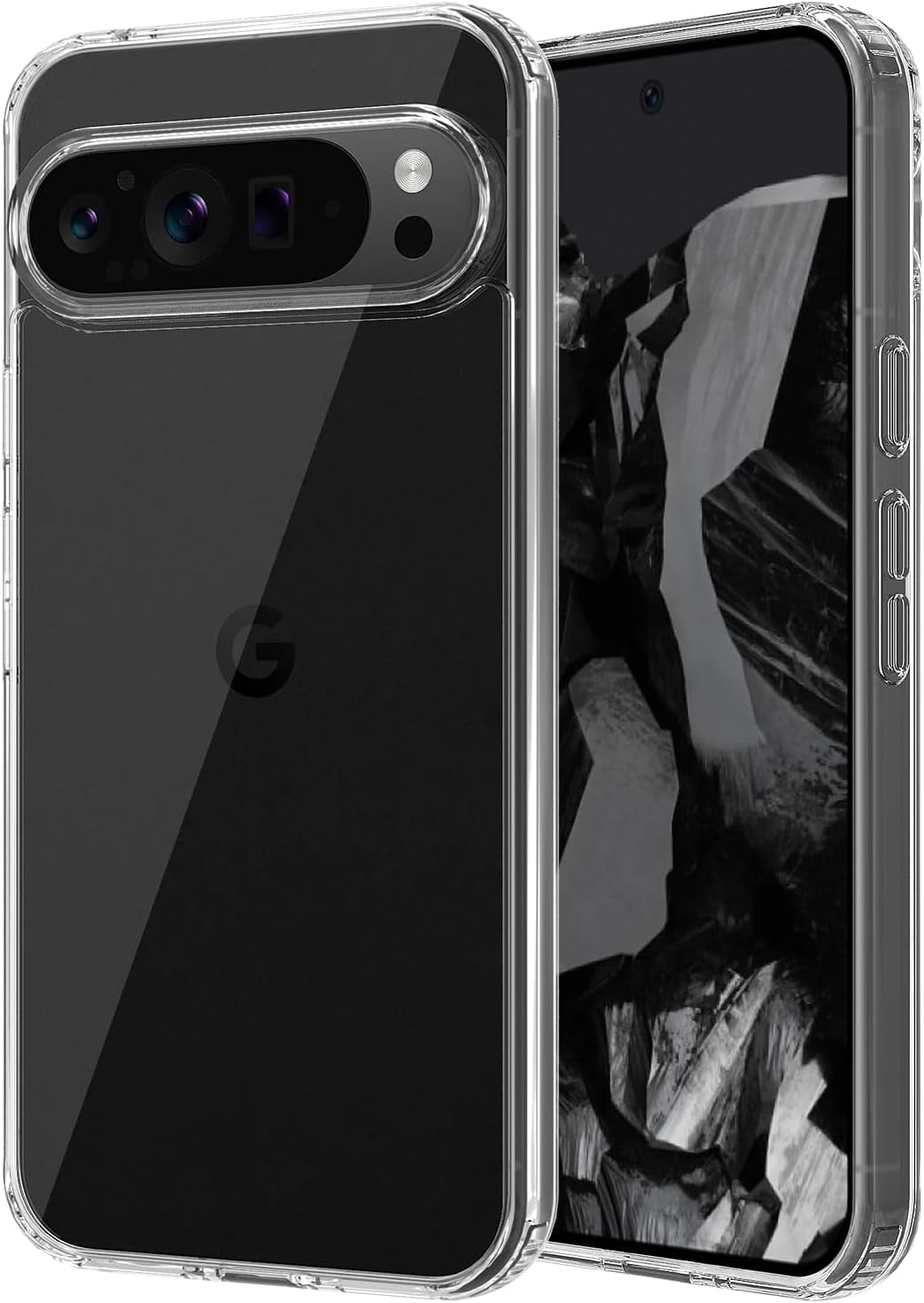 Clear Case for Google Pixel 9 Pro XL, Slim Thin TPU Shock-Absorbing ...