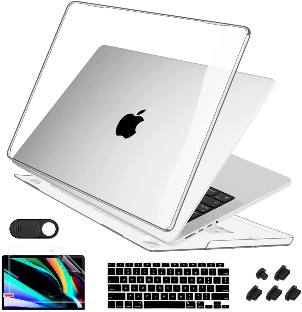 Clear Case for New MacBook Pro 14 inch A2442 2021, GMYLE Plastic Hard ...