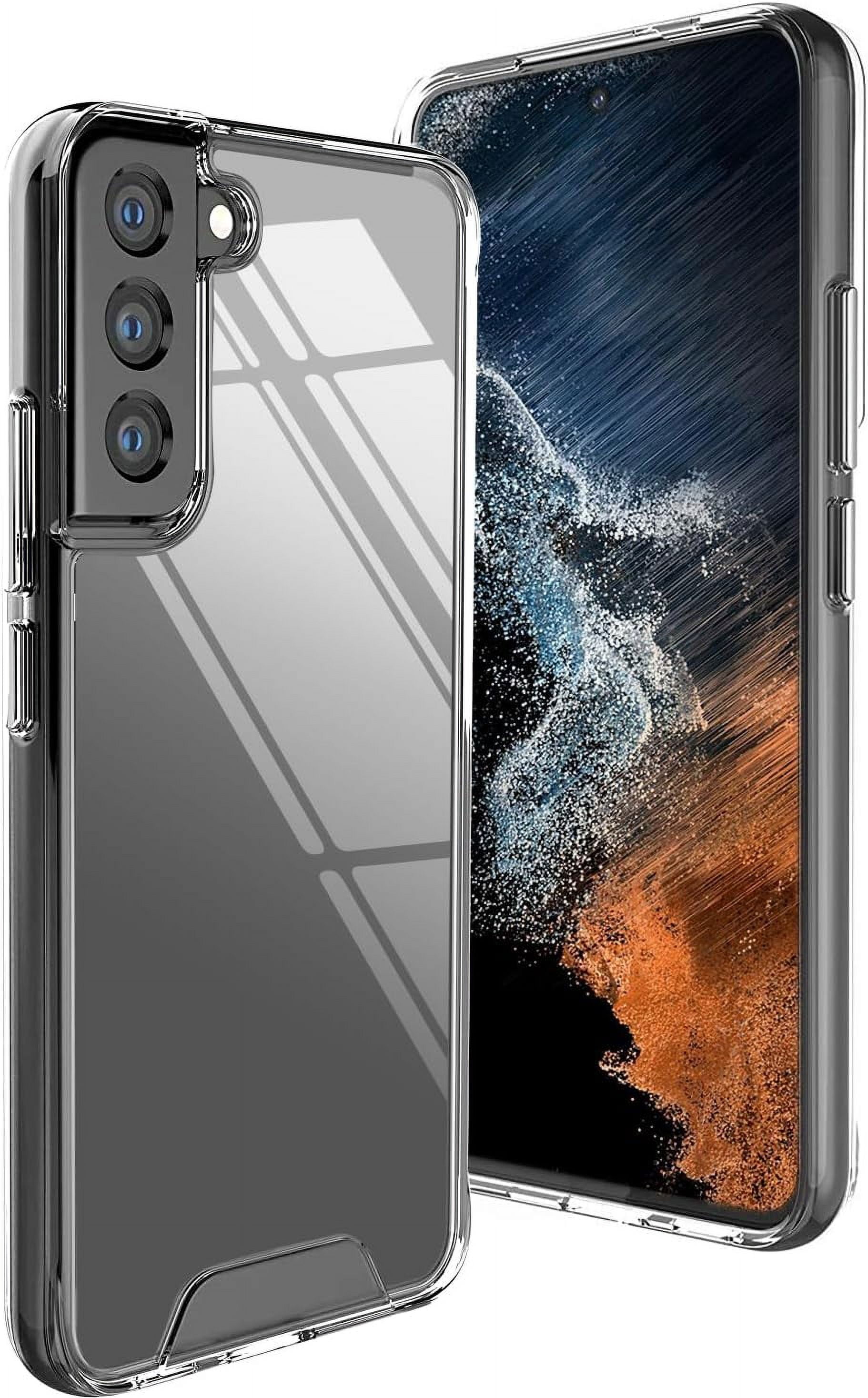 Clear Case for Samasung Galaxy S21 5G, Hybrid Design Slim fit Cover Hard Pc Back + Flexible TPU ...