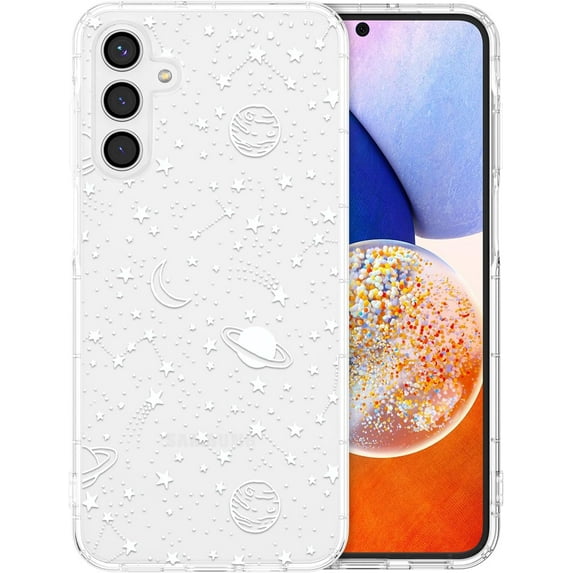 Clear Case for Samsung Galaxy A14 4G/5G, Cute Planet Sky Star Pattern ...