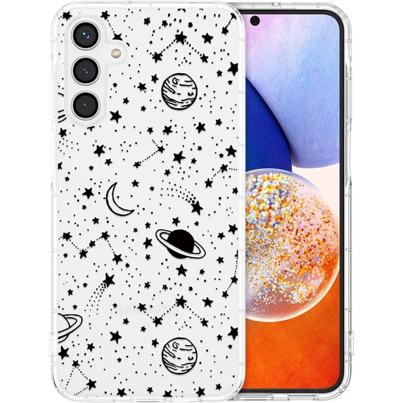Clear Case for Samsung Galaxy A15 4G/5G, Cute Planet Sky Star Pattern ...