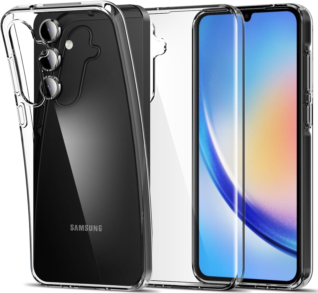 Clear Case for Samsung Galaxy A35, Ultra [Slim Thin] Flexible Scratch ...