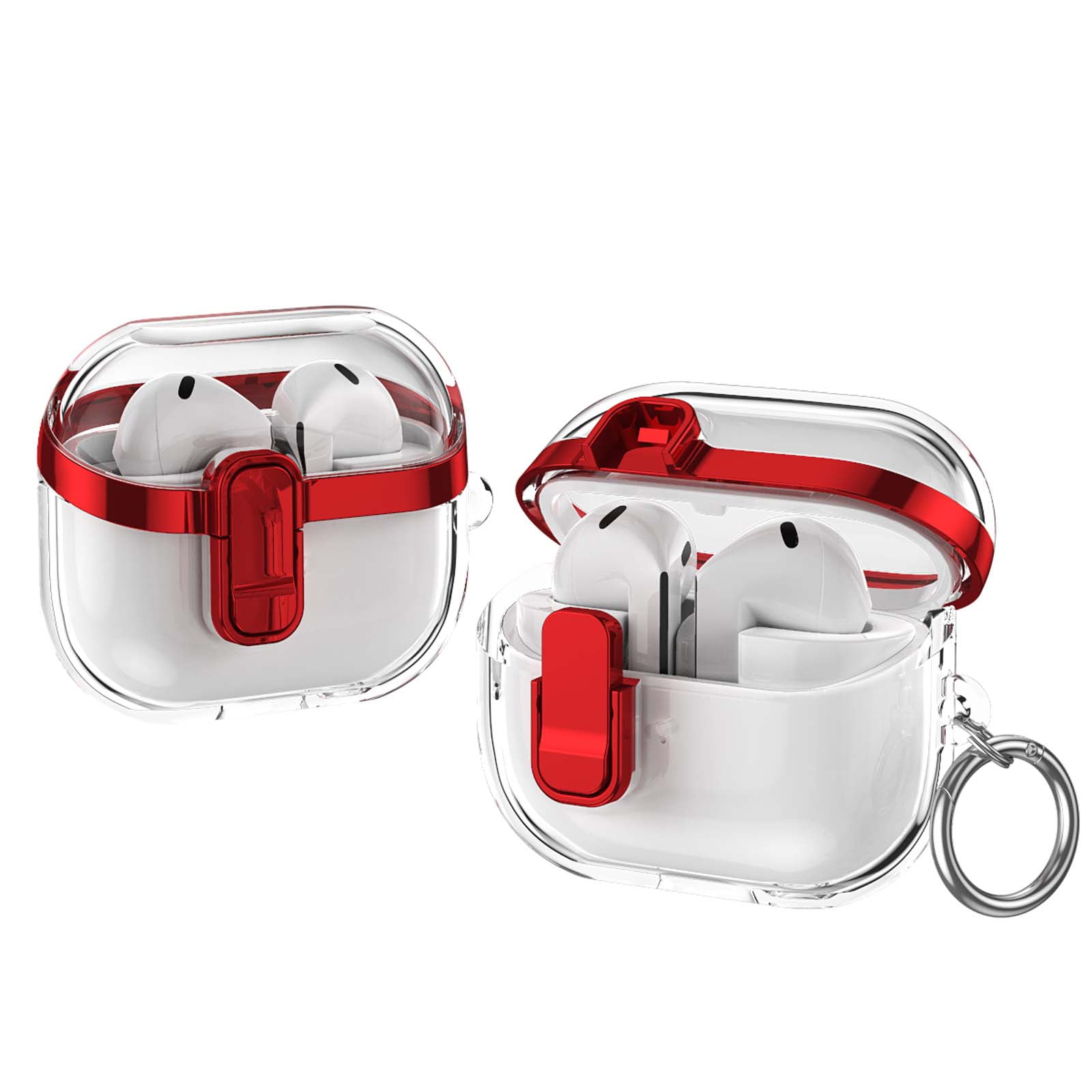 Clear Case for Samsung Galaxy Buds 3/ Galaxy Buds 3 Pro, with Keychain ...