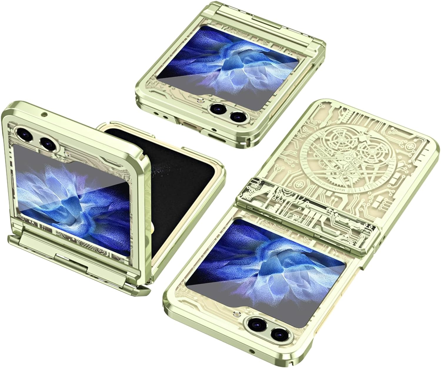 Clear Case for Samsung Galaxy Z flip 5, Hinge Protection Mechanical ...