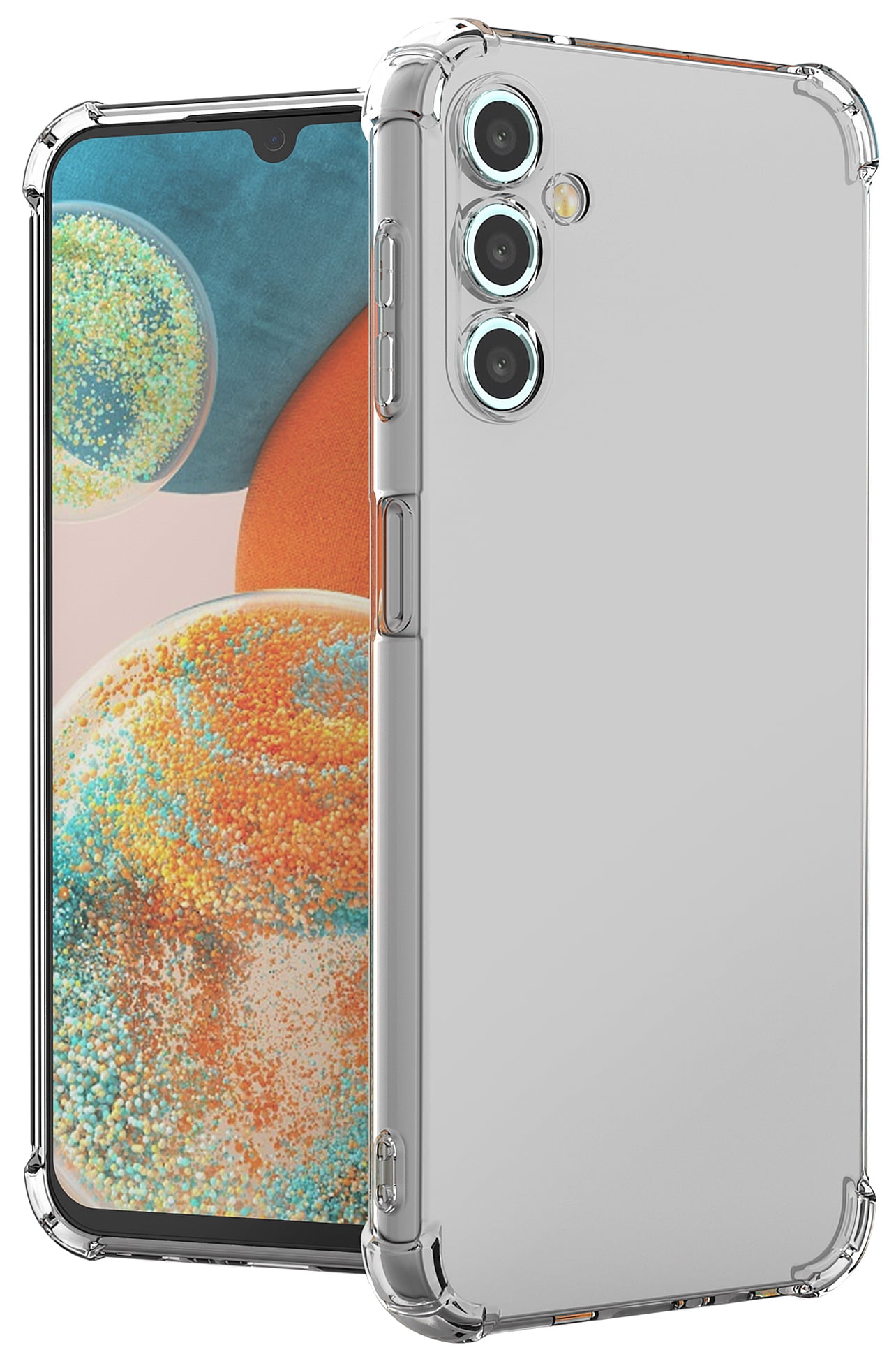 Clear Case for Samsung Galaxy A14 5G, Transparent See-Thru Flex Gel TPU ...