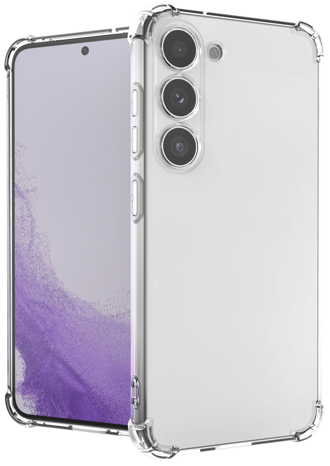 Clear Case for Samsung Galaxy S23 5G, Transparent See-Thru Flex Gel TPU ...