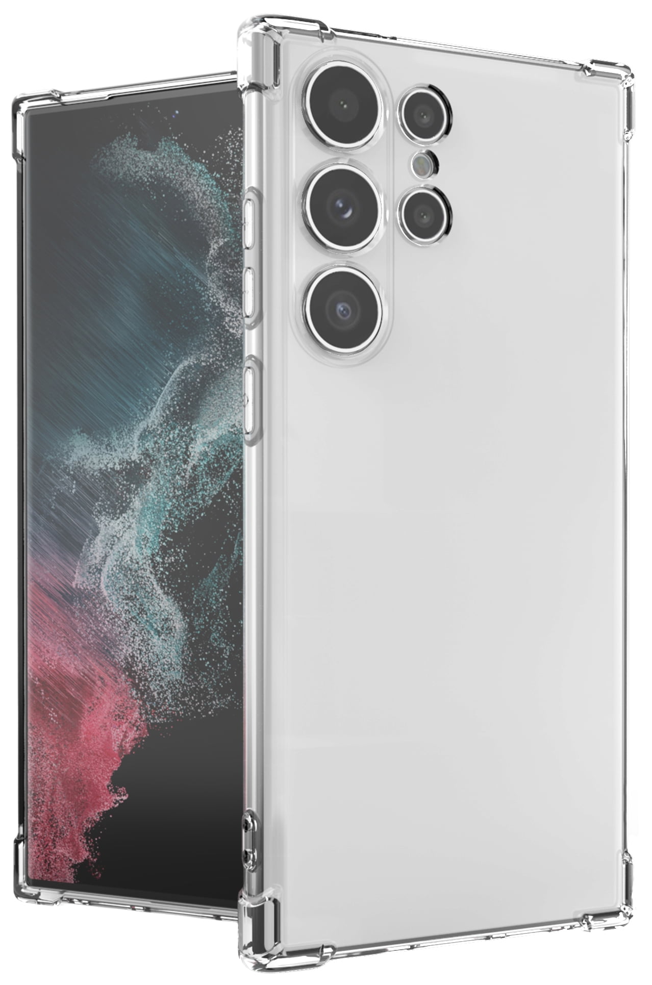 Clear Case for Samsung Galaxy S23 Ultra 5G, Transparent See-Thru Flex ...