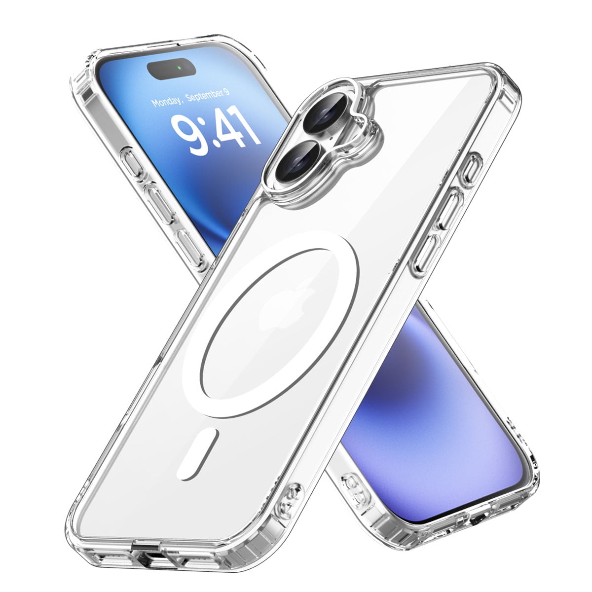AICase Clear Magnetic Case for iPhone 16 Pro Max, For iPhone16 Plus ...
