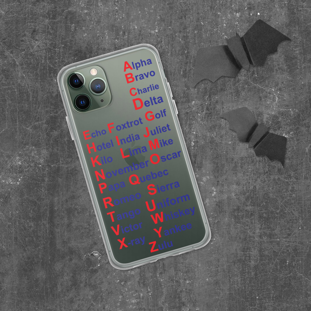 Clear Case for iPhone® NATO Phonetic Alphabet (iPhone 11 Pro) - Walmart.com